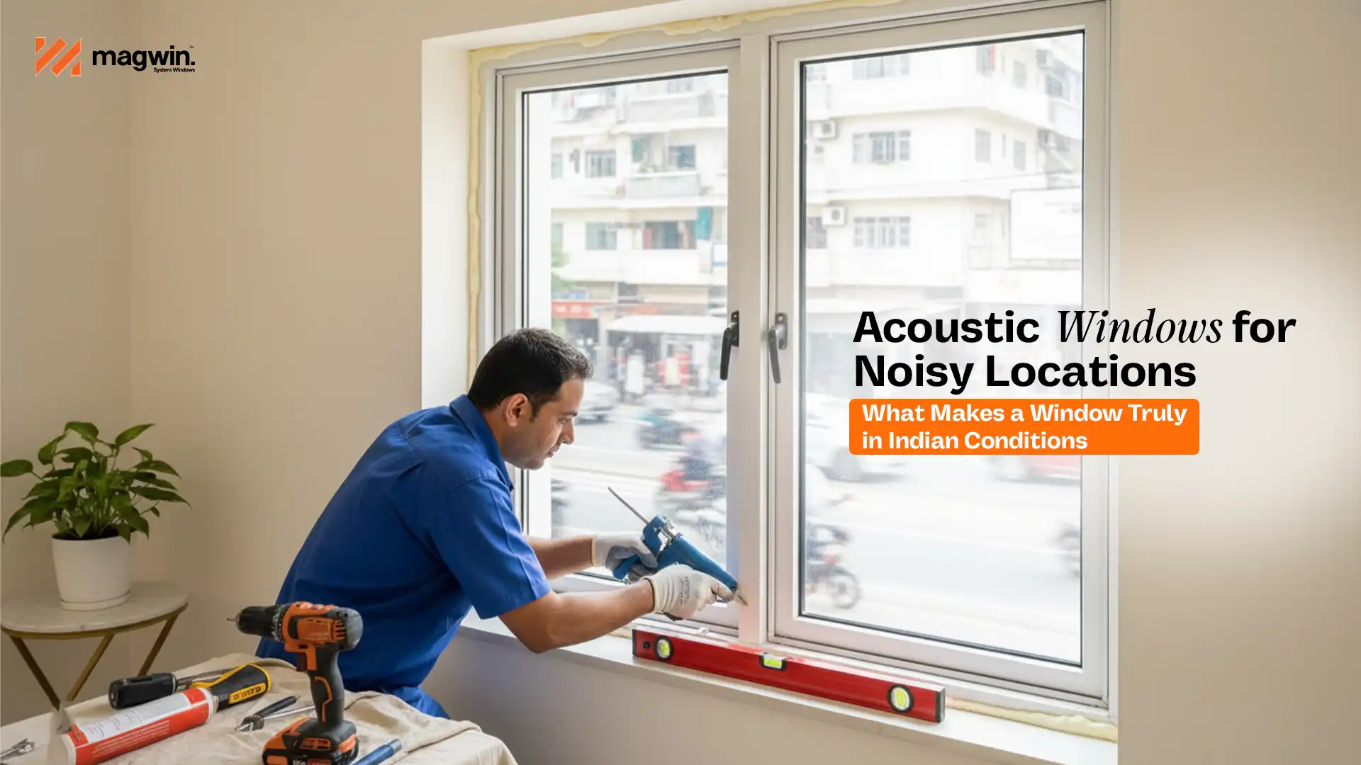 Acoustic uPVC Windows India | Soundproof Solutions by Magwin